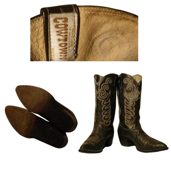 COWTOWN | Shoes | Mens Vintage Cowtown Western Boots Size 2 D | Poshmark